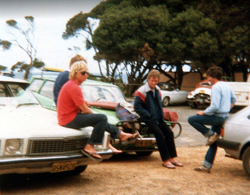 Early 80s Ray Blaikie at Surfside with Steve Batchelor (Skeg), Ray ...