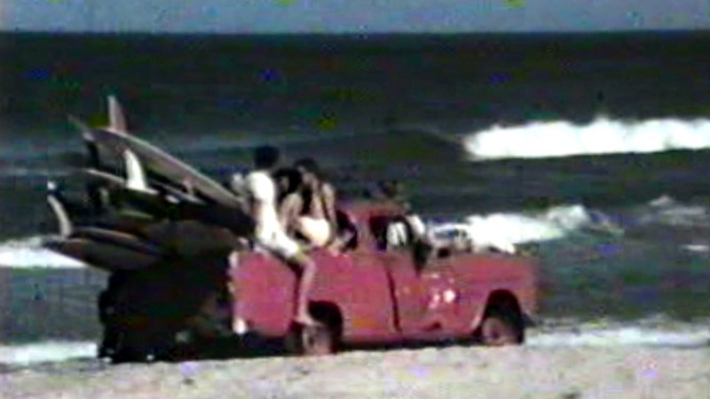 1967 Kevin O’Dwyer’s work ute at Surf Beach – Surfing Down South
