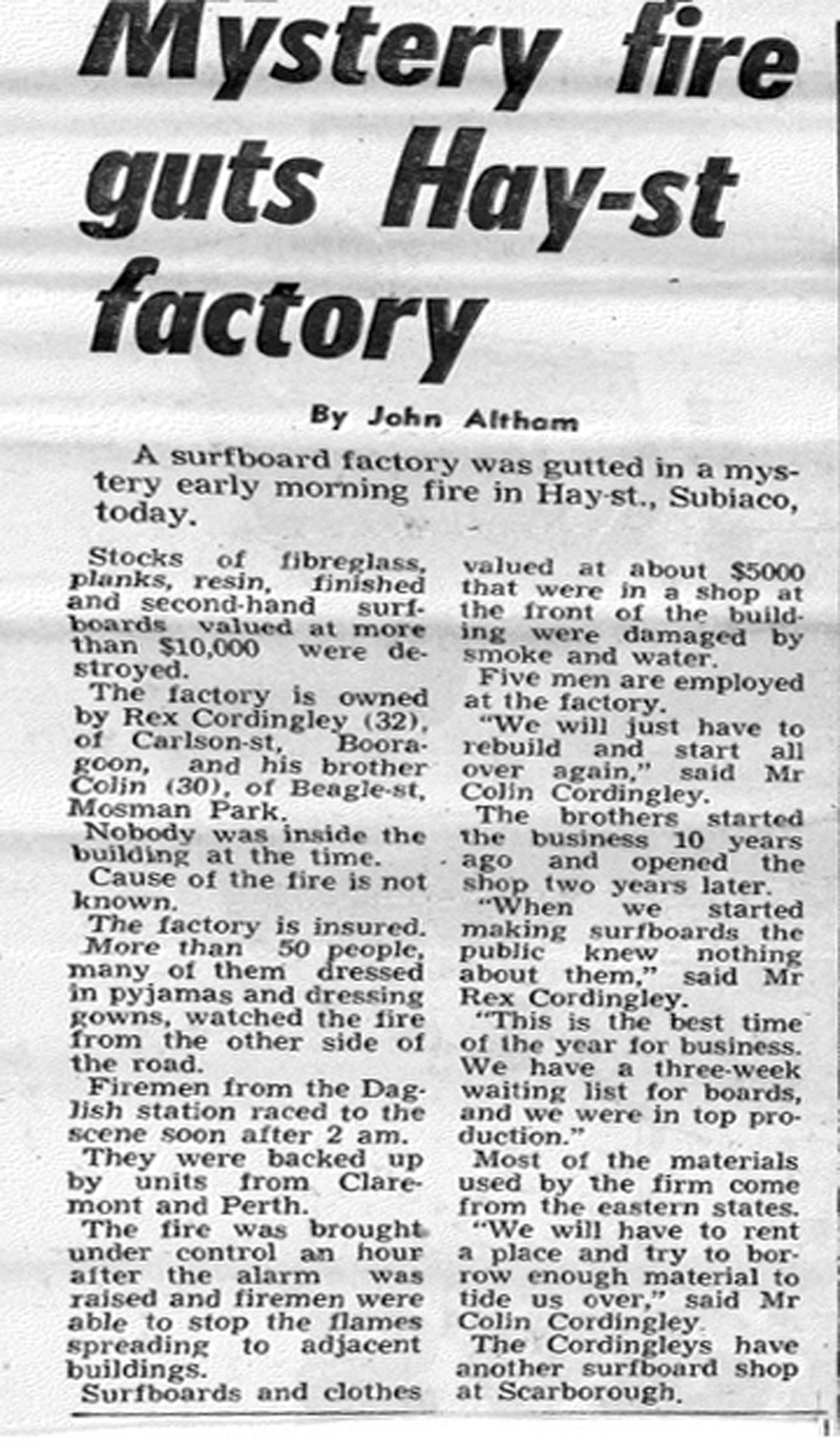 1971 Cordingley Factory Fire Hay St Mike Singleton 205 (2) – Surfing ...